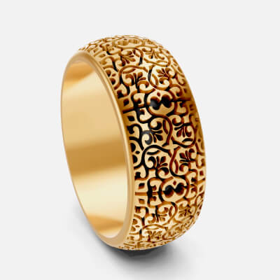 Ornamental Ring - 3D Model by ZaraHM