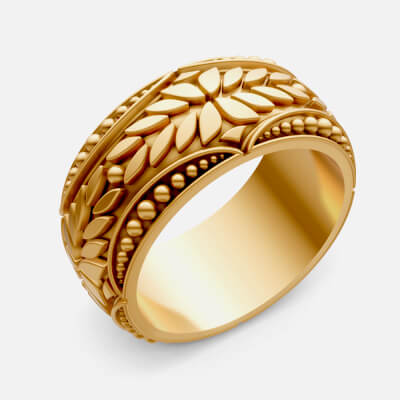 Ornamental Ring - 3D Model by ZaraHM