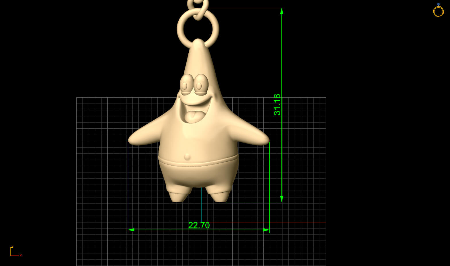 Patrick Key Holder - 3D Model by ZaraHM