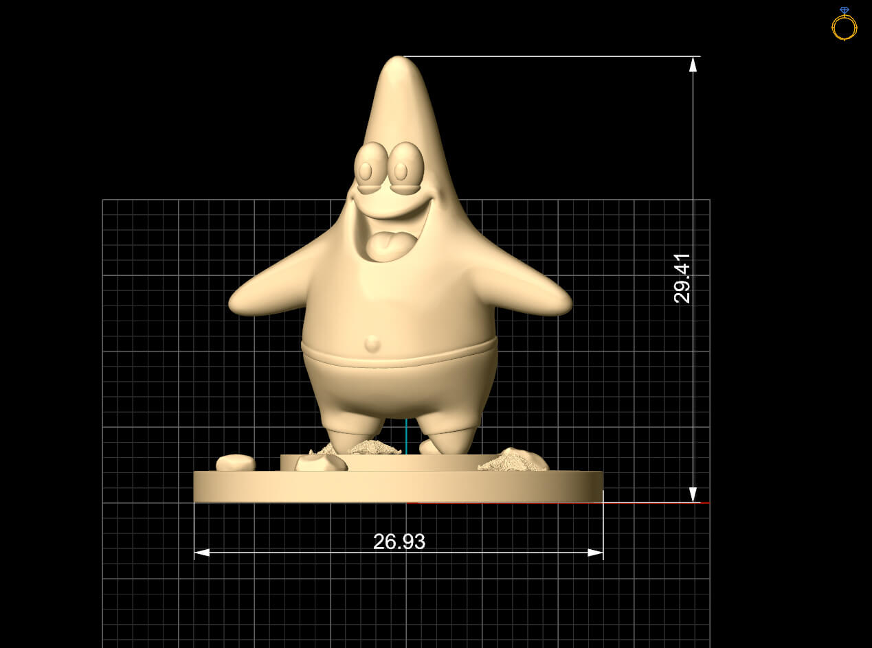 Patrick Statue - 3D Model by ZaraHM