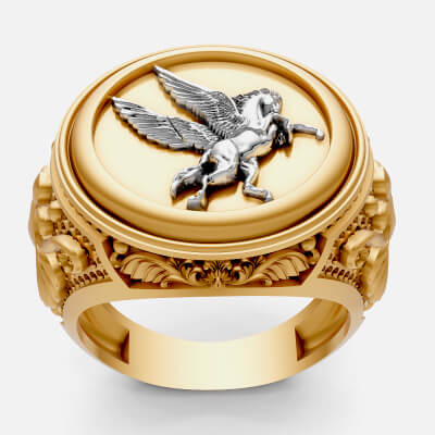 Pegasus Ring - 3D Model by ZaraHM