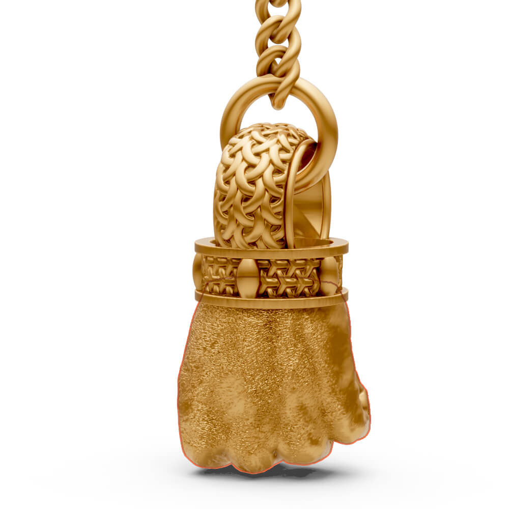 Punching Hand Fist Key Holder - 3D Model by ZaraHM