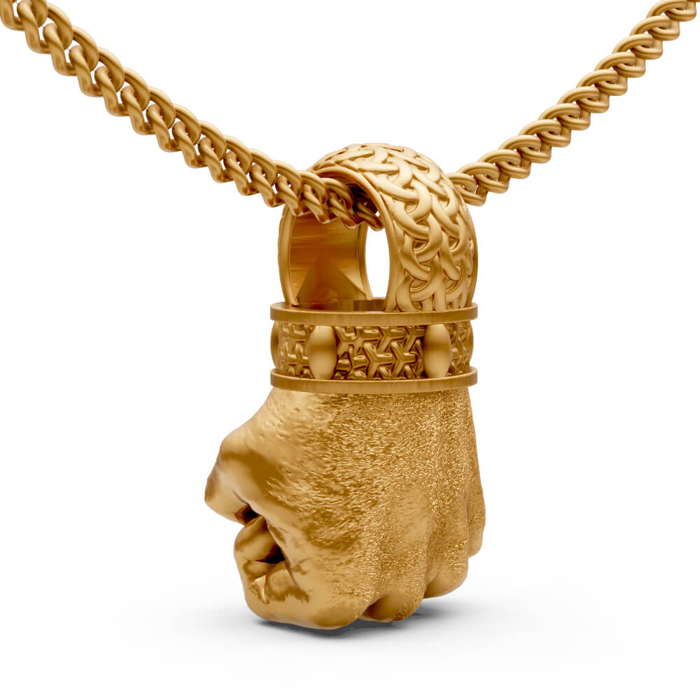 Punching Hand Fist Pendant - 3D Model by ZaraHM
