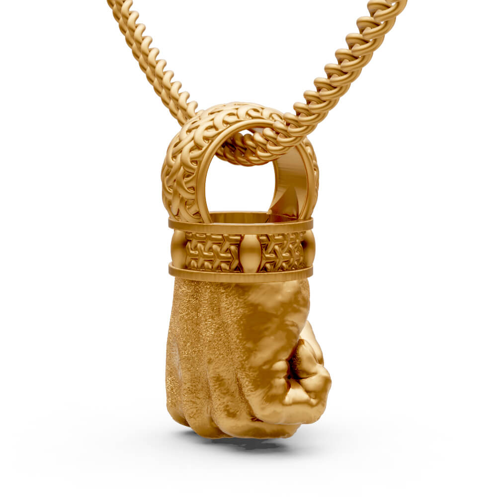 Punching Hand Fist Pendant - 3D Model by ZaraHM