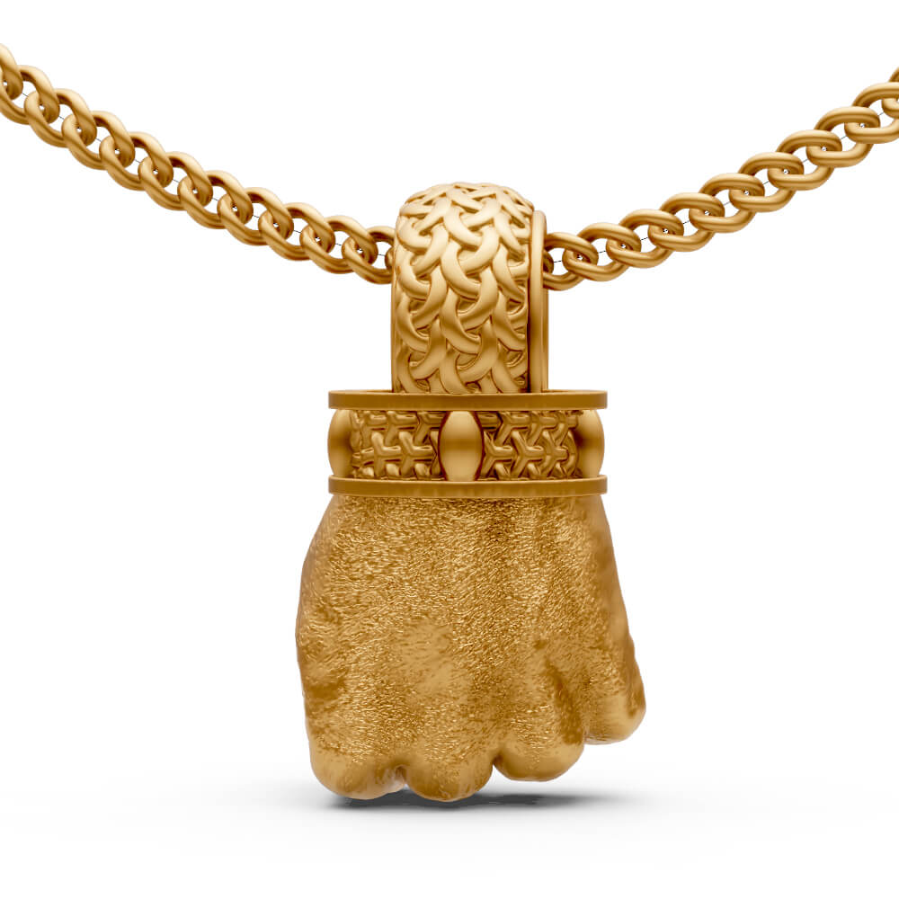Punching Hand Fist Pendant - 3D Model by ZaraHM