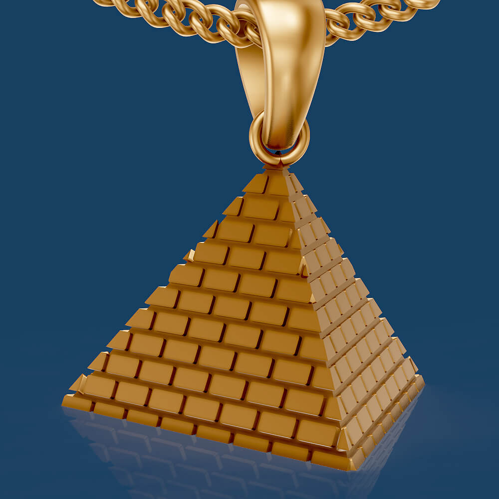 Pyramid Pendant - 3D Model by ZaraHM