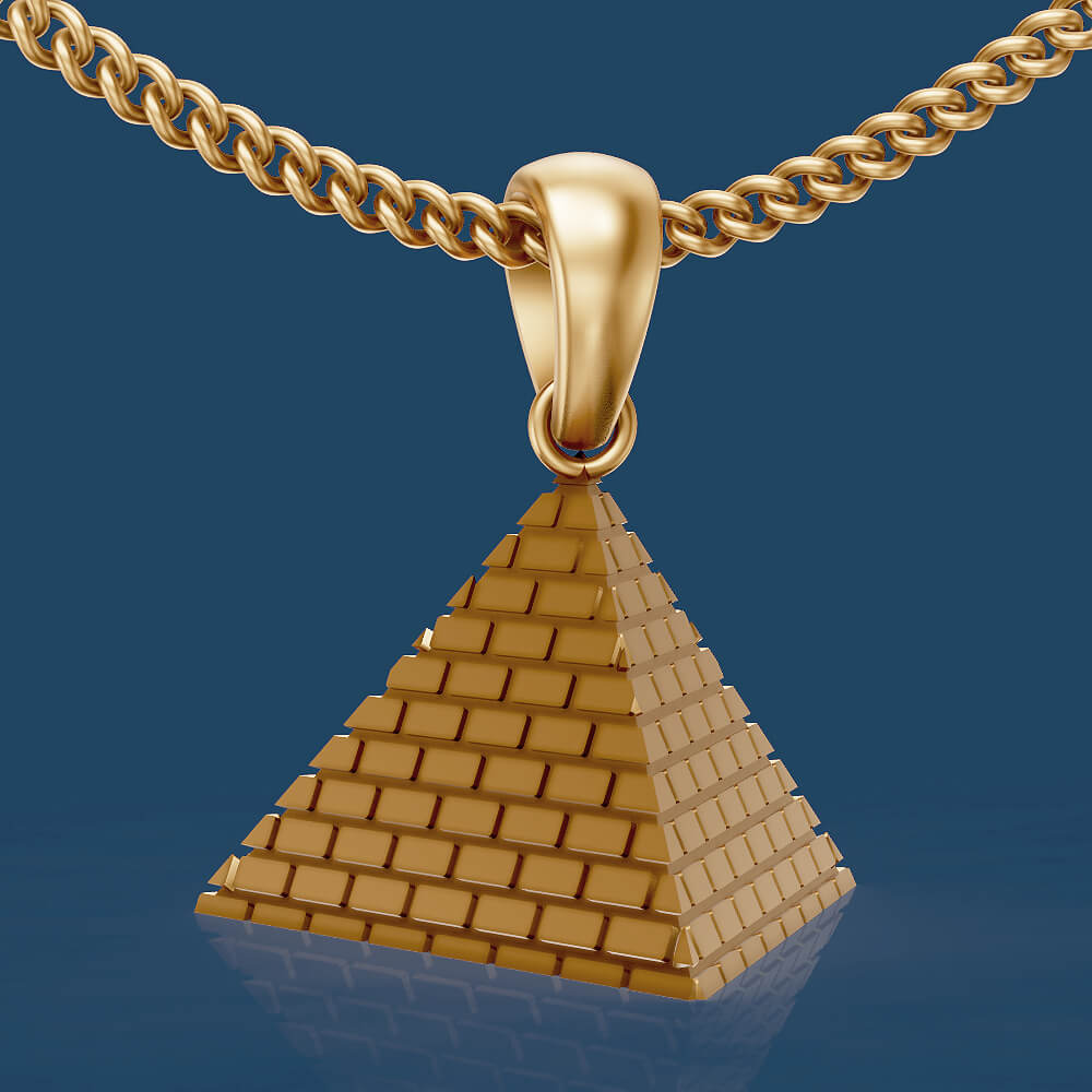 Pyramid Pendant - 3D Model by ZaraHM