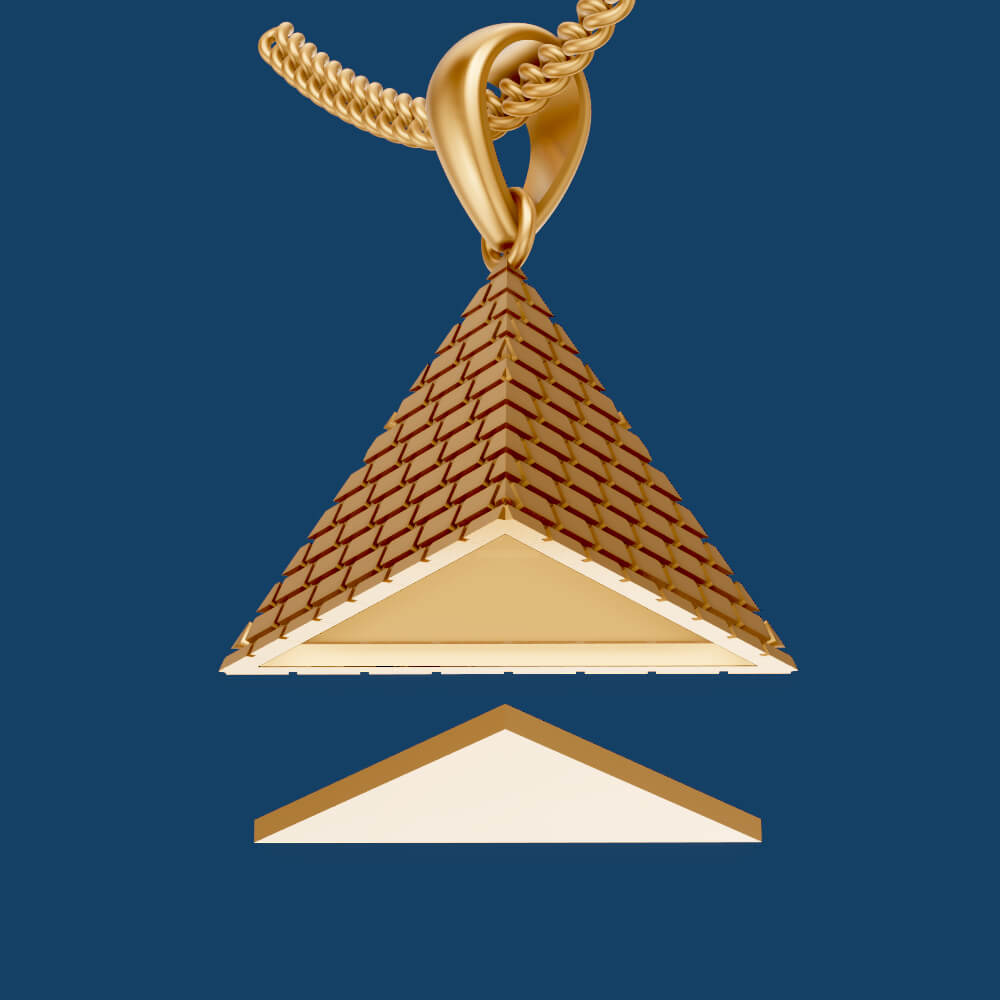 Pyramid Pendant - 3D Model by ZaraHM