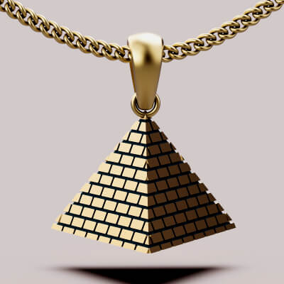 Pyramid Pendant - 3D Model by ZaraHM