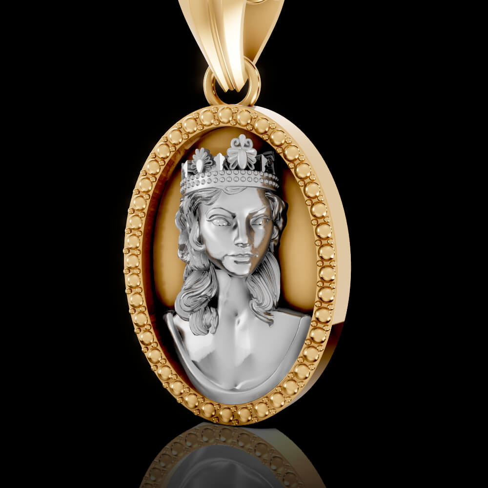 Queen Pendant - 3D Model by ZaraHM