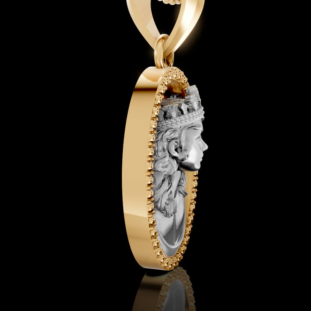 Queen Pendant - 3D Model by ZaraHM