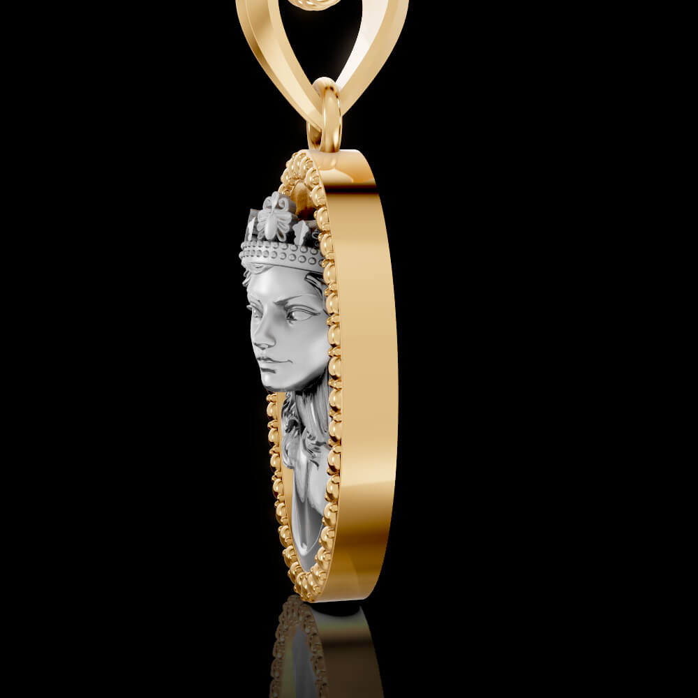 Queen Pendant - 3D Model by ZaraHM