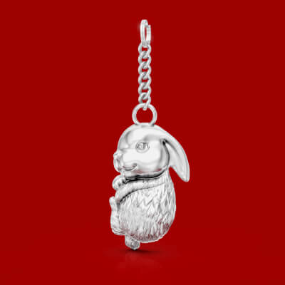Rabbit Key Holder - 3D Model by ZaraHM