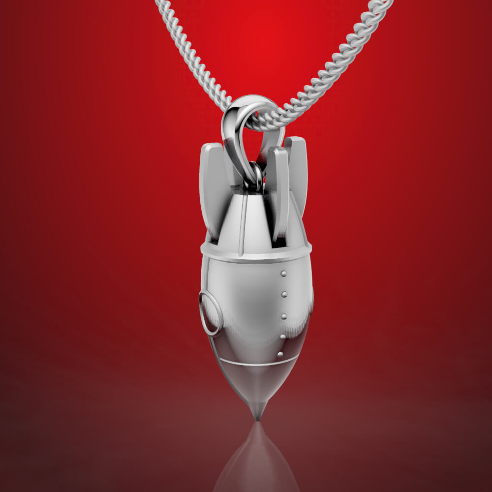 Rocket Pendant - 3D Model by ZaraHM