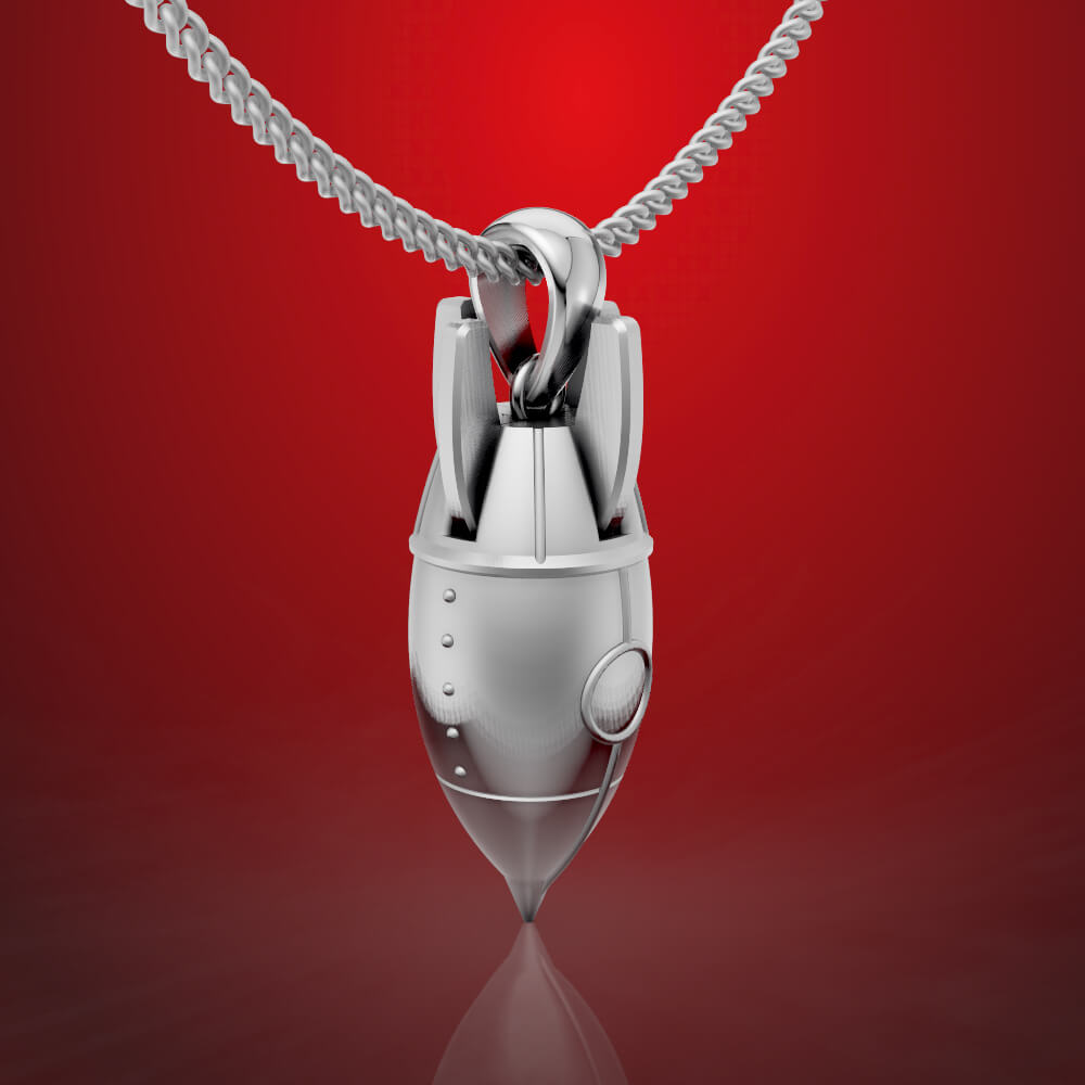 Rocket Pendant - 3D Model by ZaraHM