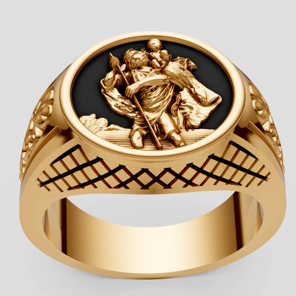 Saint Christopher Ring - 3D Model by ZaraHM