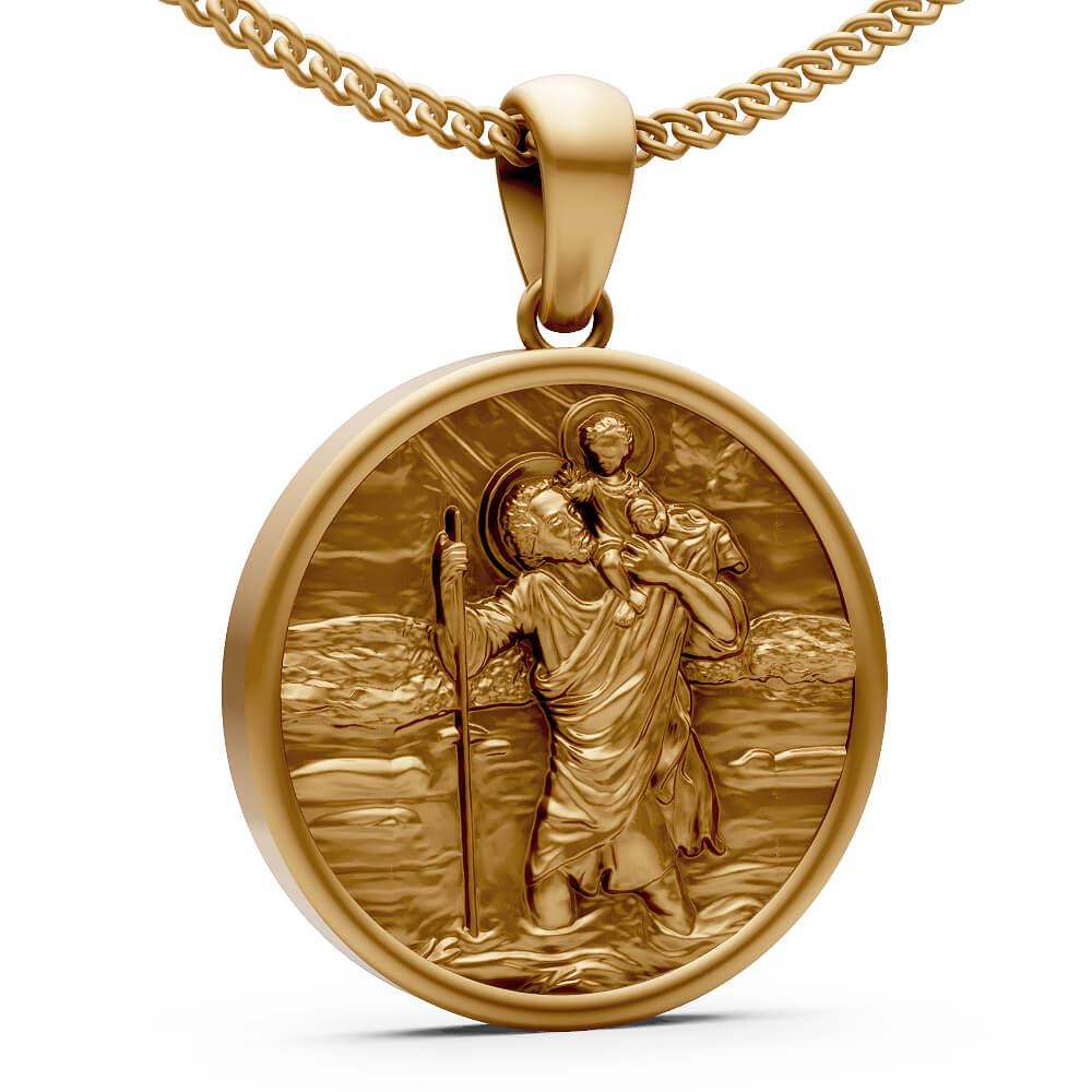 Saint Christopher PENDANT - 3D Model by ZaraHM