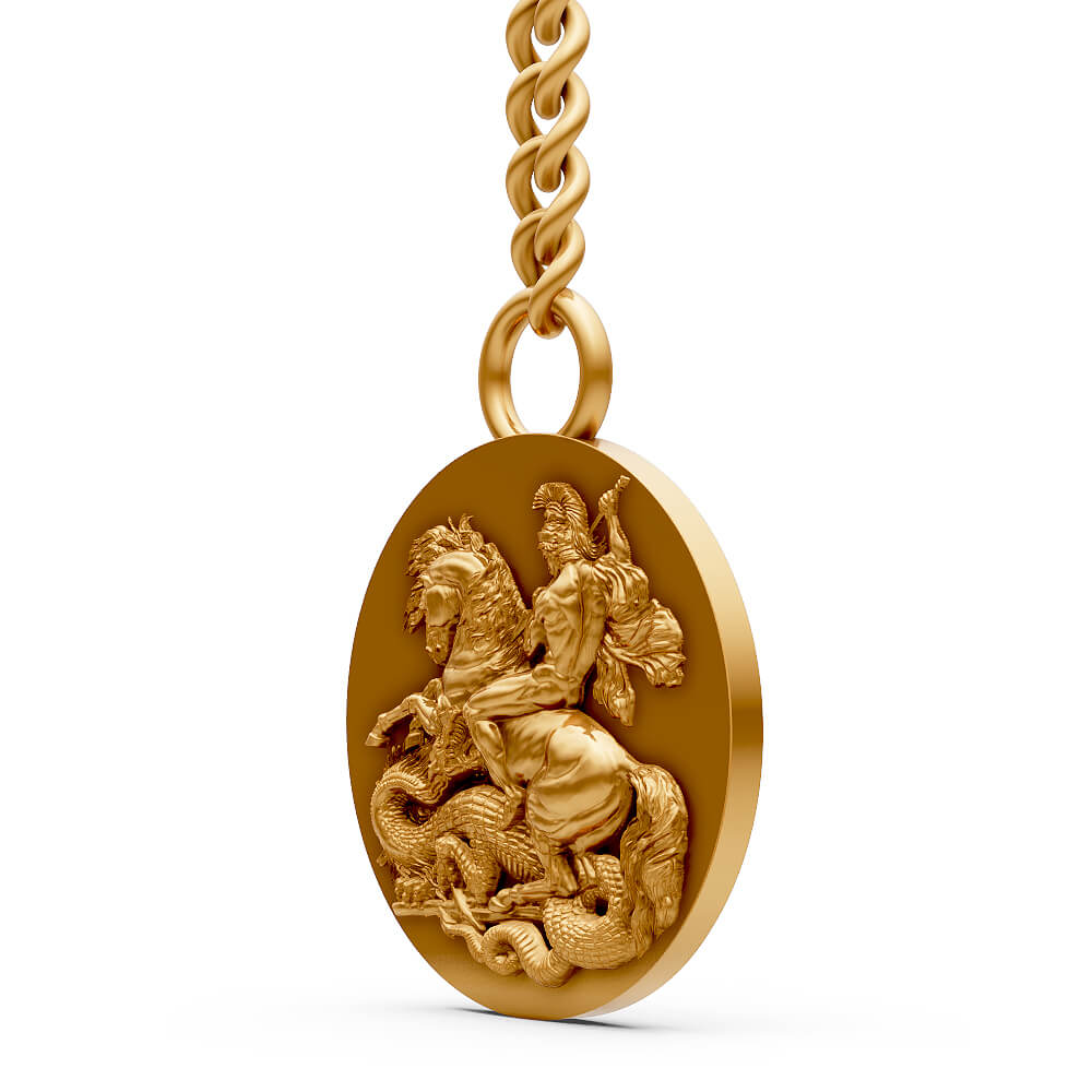 Saint George Key Holder - 3D Model by ZaraHM