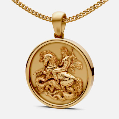 Saint George Pendant - 3D Model by ZaraHM