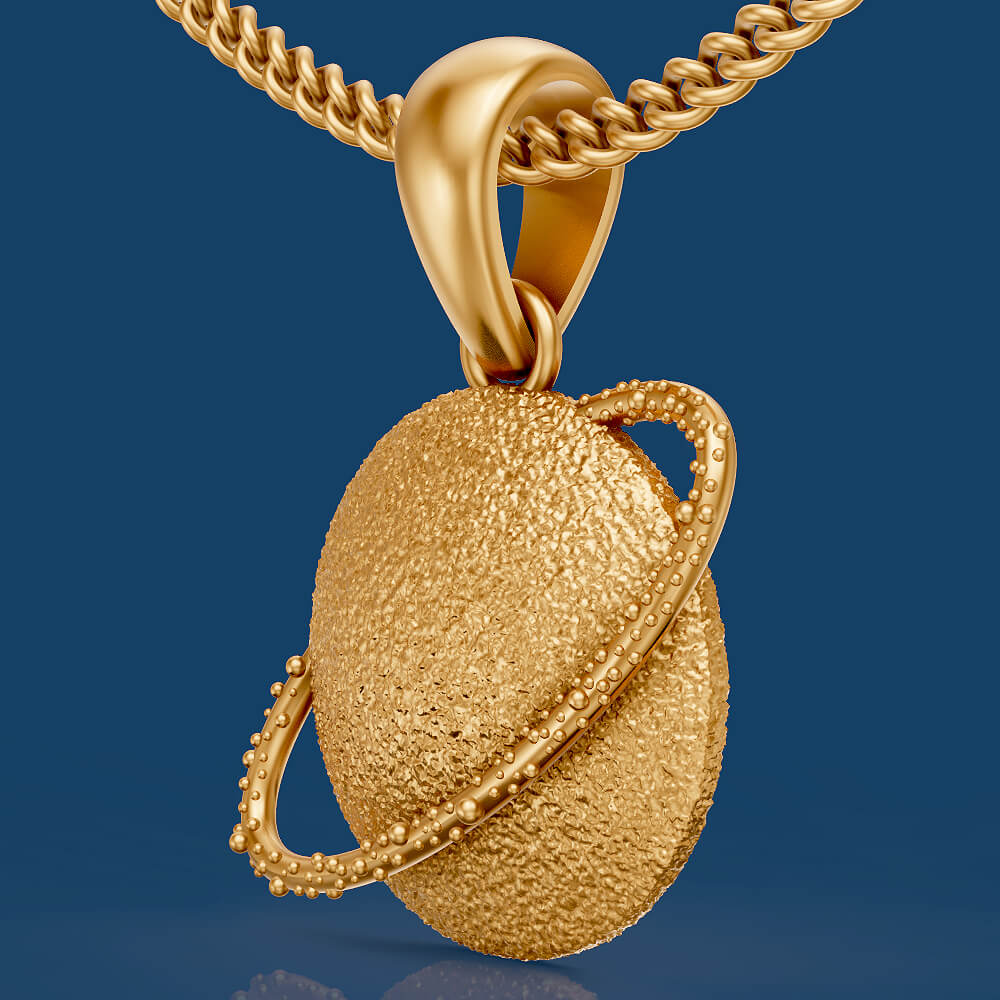 Satern Planet Pendant - 3D Model by ZaraHM