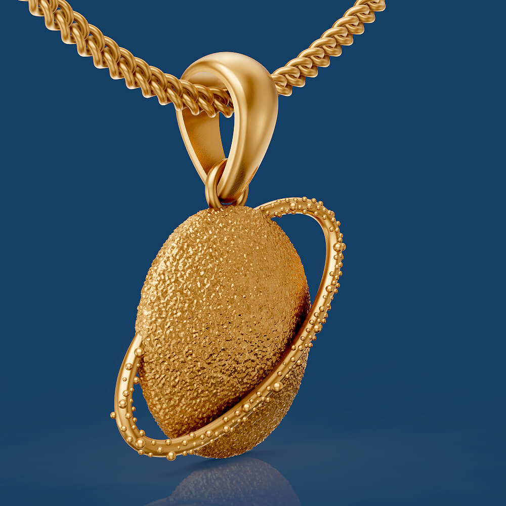 Satern Planet Pendant - 3D Model by ZaraHM
