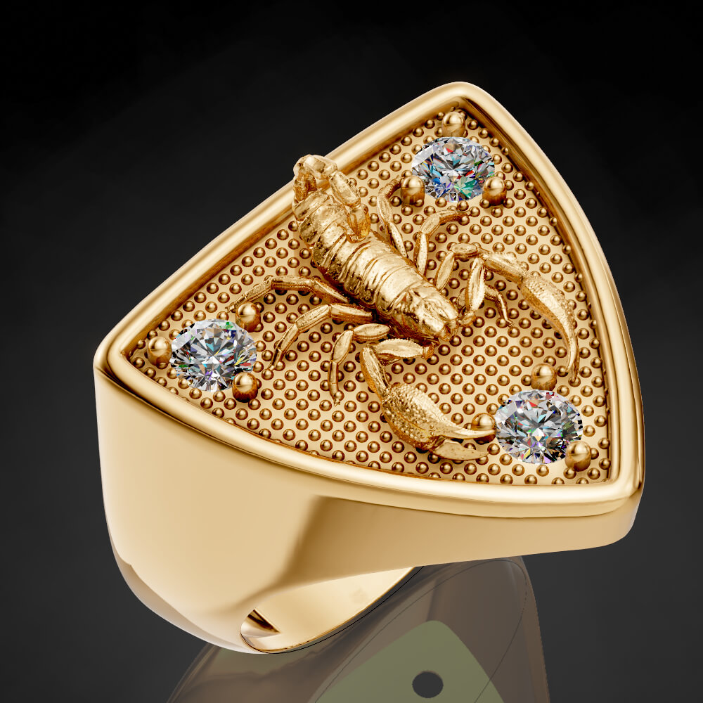 Scorpion Ring - 3D Model by ZaraHM