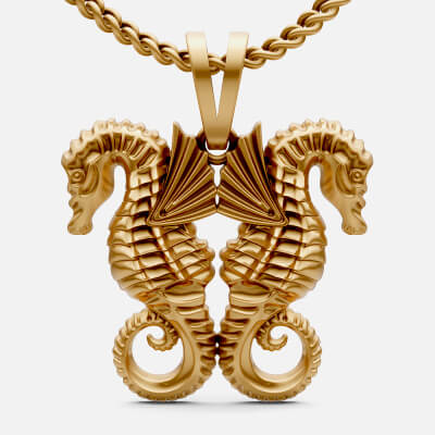 Seahorse Pendant - 3D Model by ZaraHM