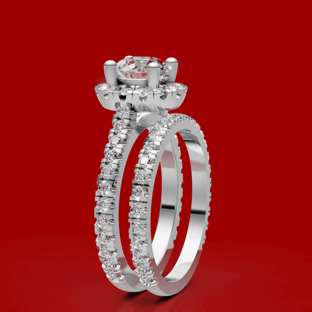 Set Ring Band - 3D Model by ZaraHM