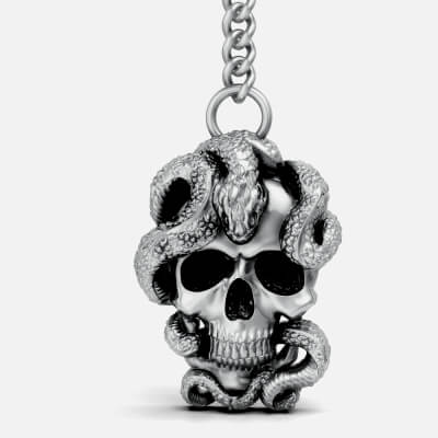 Skull Key Holder - 3D Model by ZaraHM