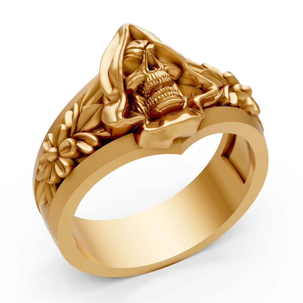 Skull Man Ring - 3D Model by ZaraHM