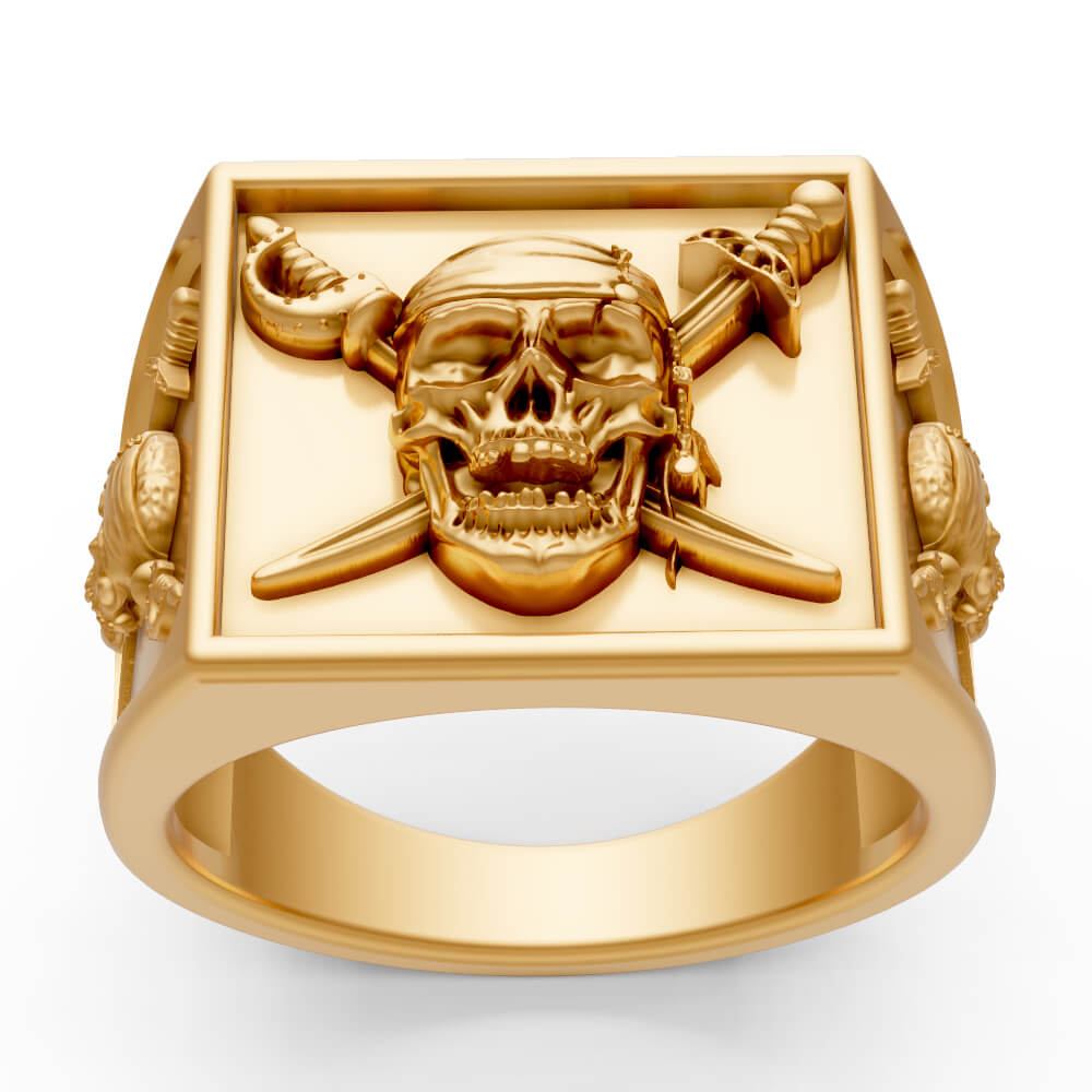 Skull Pirate Ring - 3D Model by ZaraHM