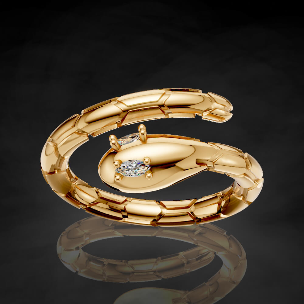 Snake Lux Ring - 3D Model by ZaraHM