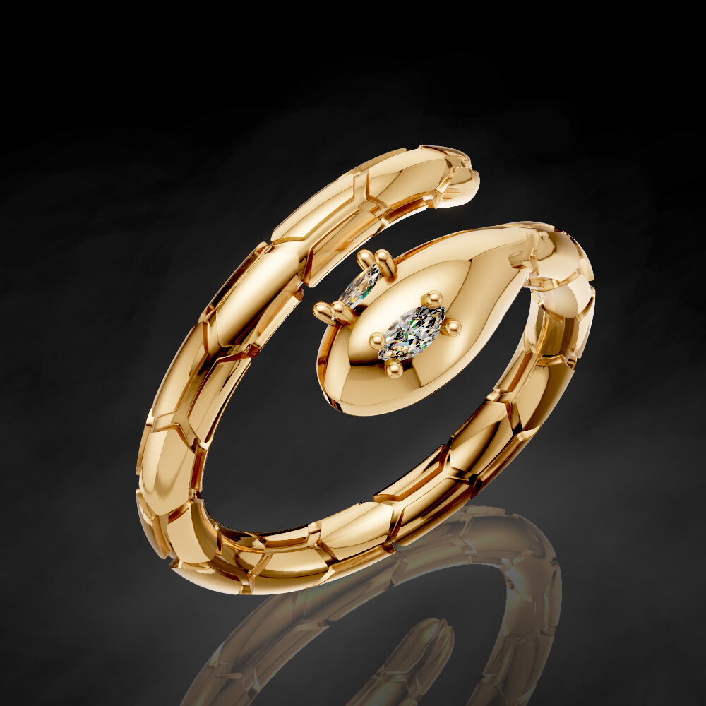 Snake Lux Ring - 3D Model by ZaraHM