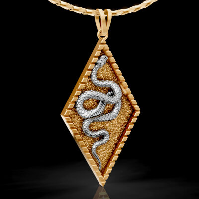 Snake Pendant Luxury - 3D Model by ZaraHM