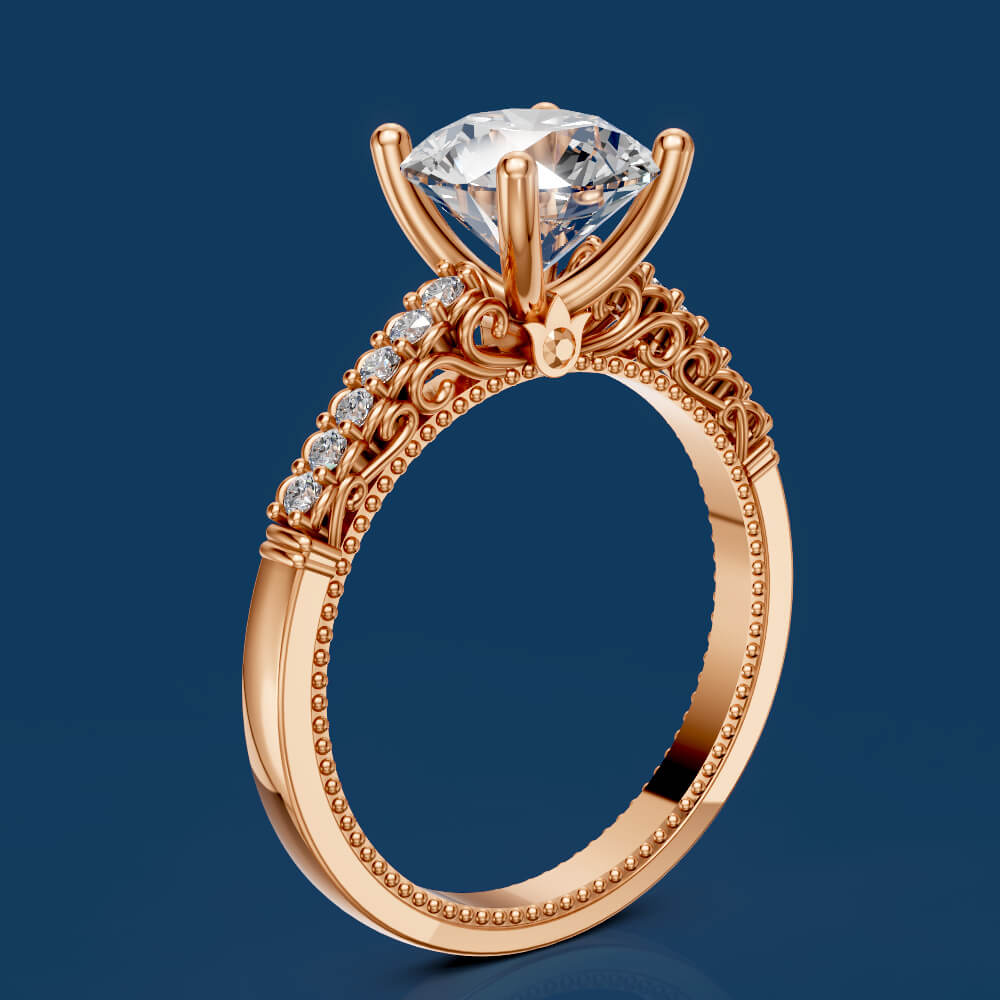 Solitair Ring - 3D Model by ZaraHM