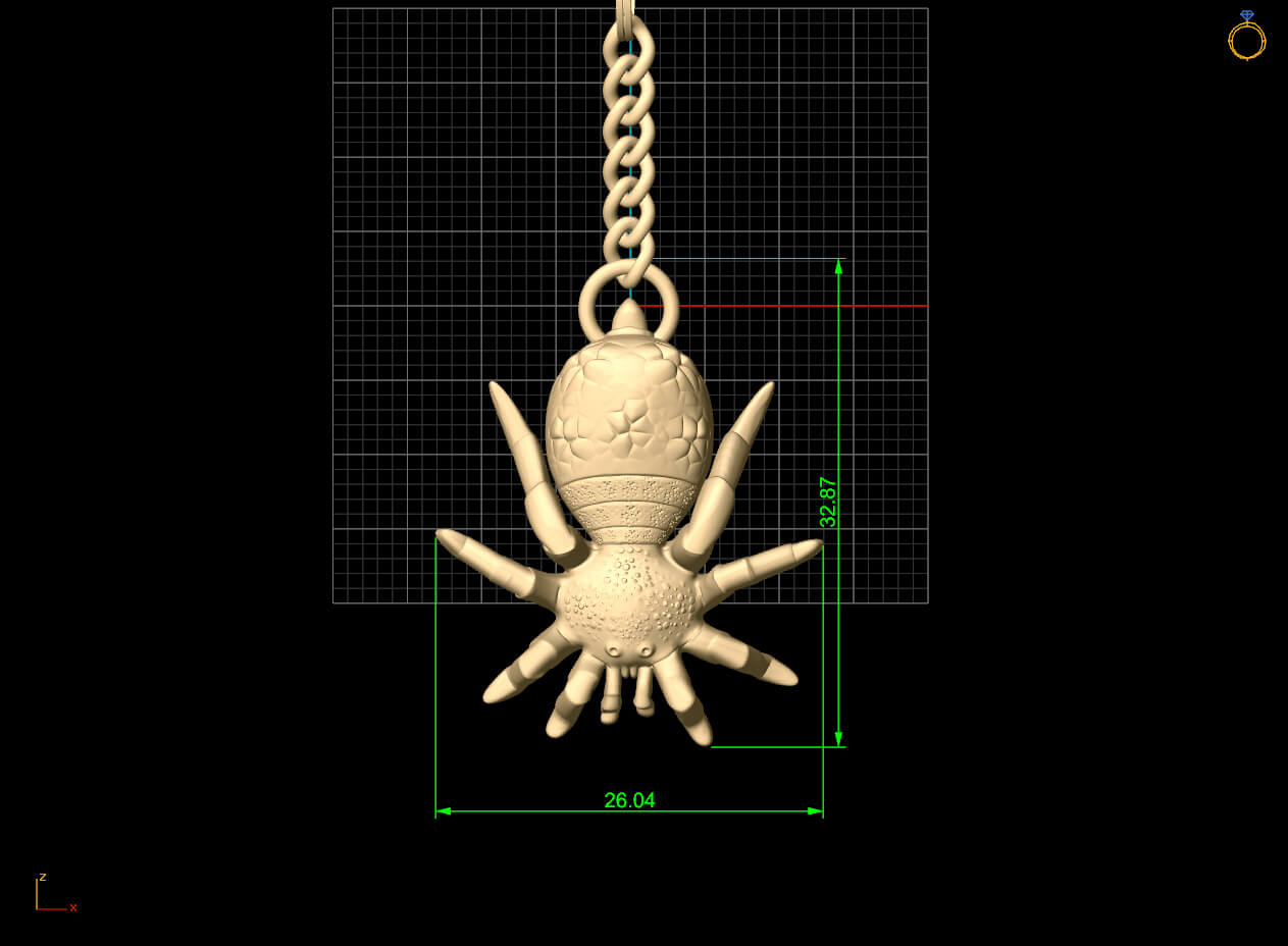 Spider Key Holder - 3D Model by ZaraHM