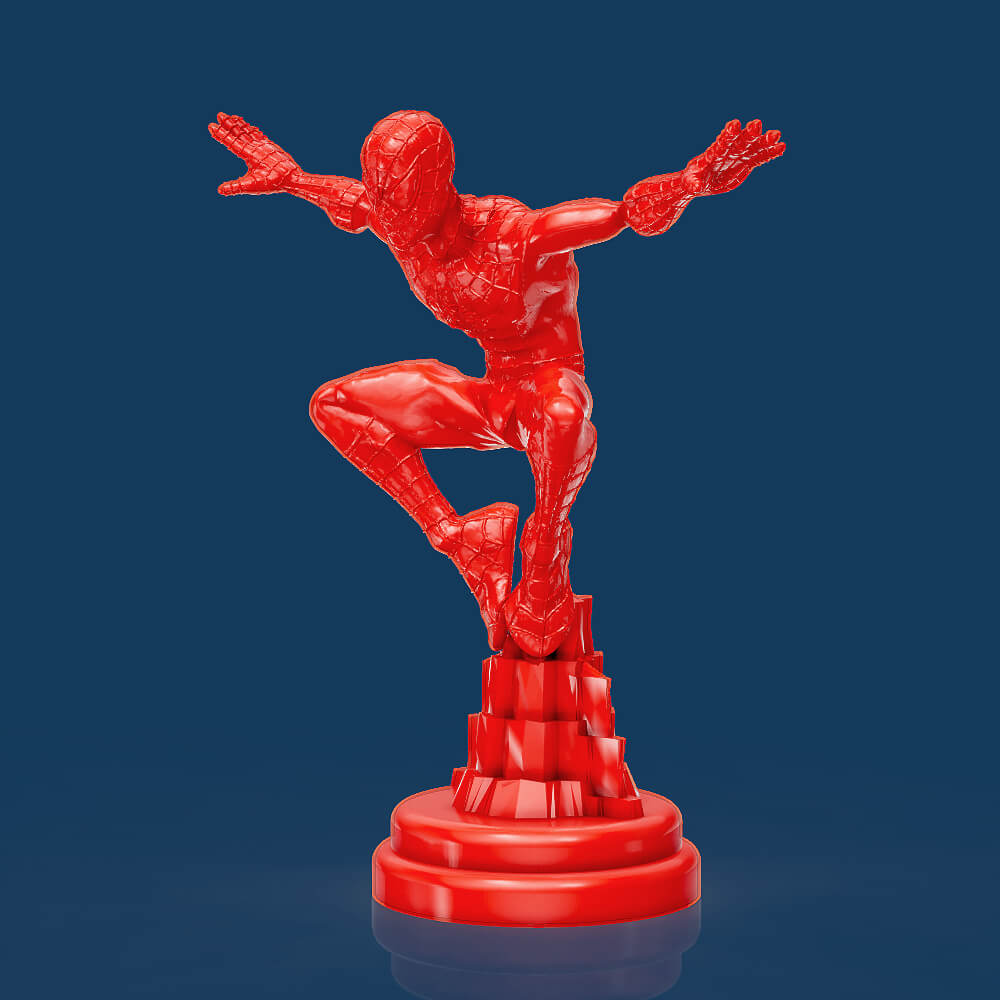 Spider Man Statue - 3D Model by ZaraHM