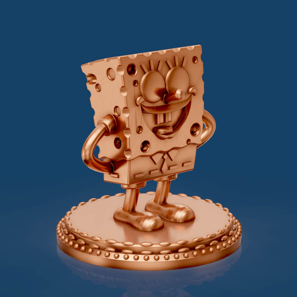 Sponge Bob Statue - 3D Model by ZaraHM
