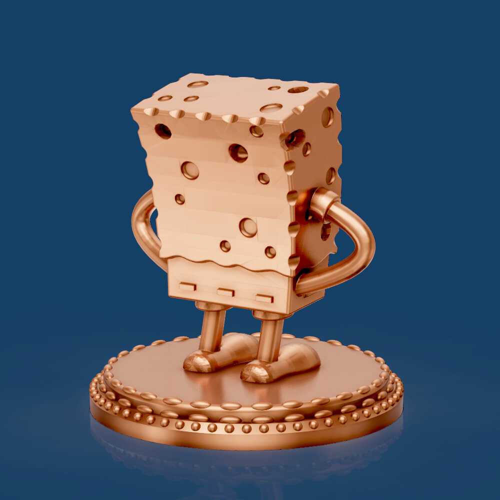 Sponge Bob Statue - 3D Model by ZaraHM
