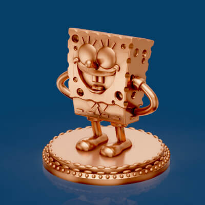 Sponge Bob Statue - 3D Model by ZaraHM
