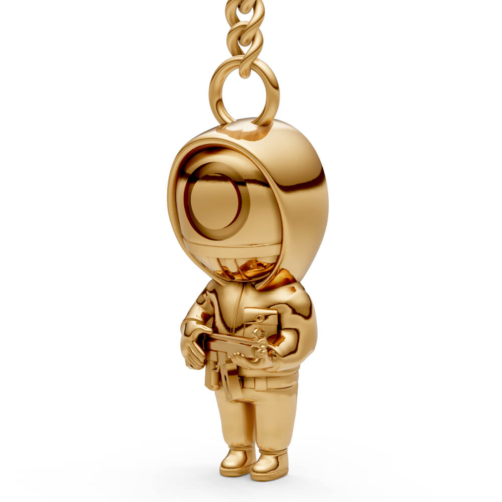 Squid Game Circle Pink Soldier Key Holder - 3D Model by ZaraHM