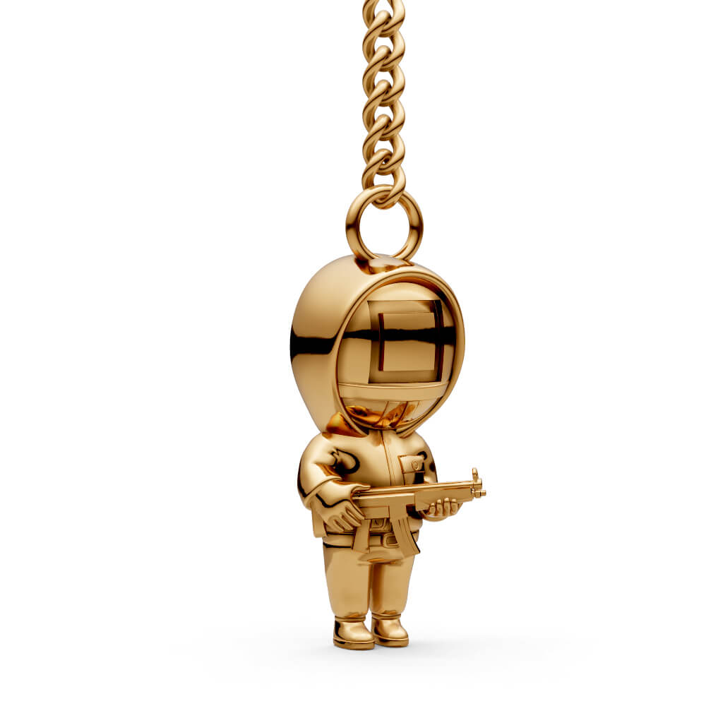 Squid Game Square Pink Soldier Key Holder - 3D Model by ZaraHM