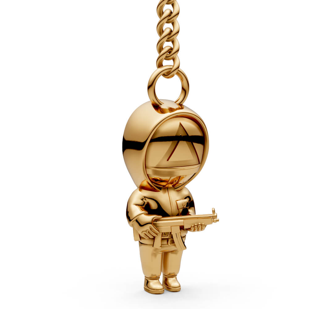 Squid Game Triangle Pink Soldier Key Holder - 3D Model by ZaraHM