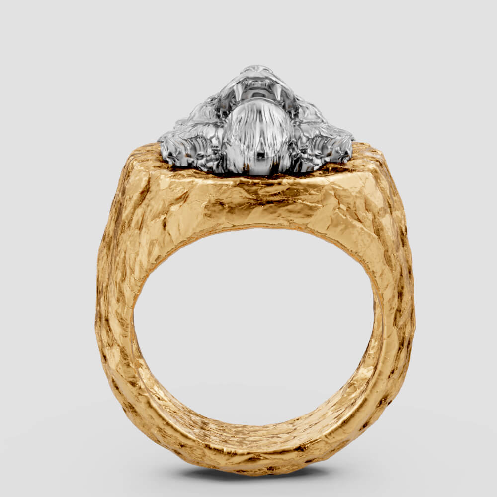 Tiger Rock Ring - 3D Model by ZaraHM