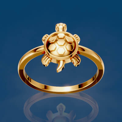 Turtle LUX Ring - 3D Model by ZaraHM