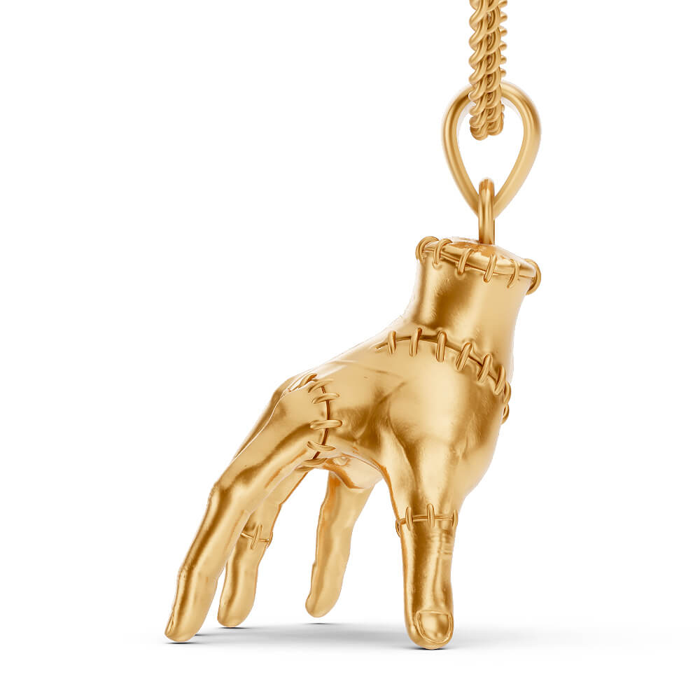 Wednesday Hand Pendant - 3D Model by ZaraHM