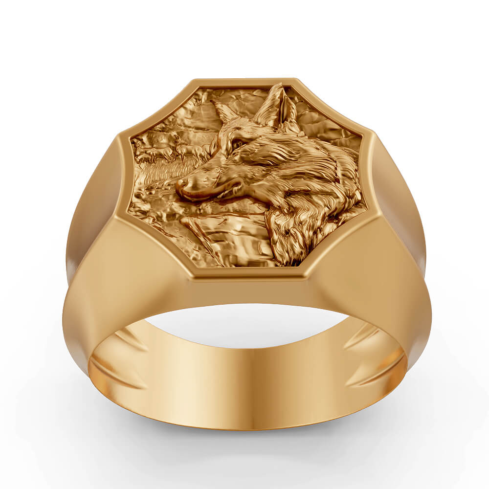 Wolf Man Ring - 3D Model by ZaraHM