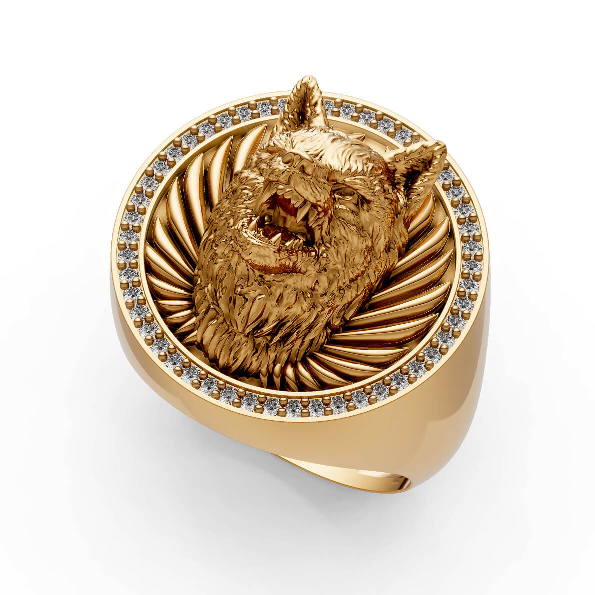 Wolf Man Ring - 3D Model by ZaraHM