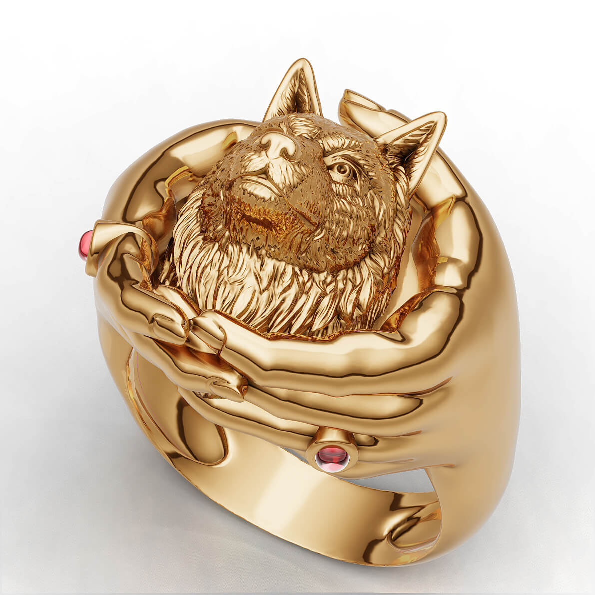 Wolf Man Ring - 3D Model by ZaraHM
