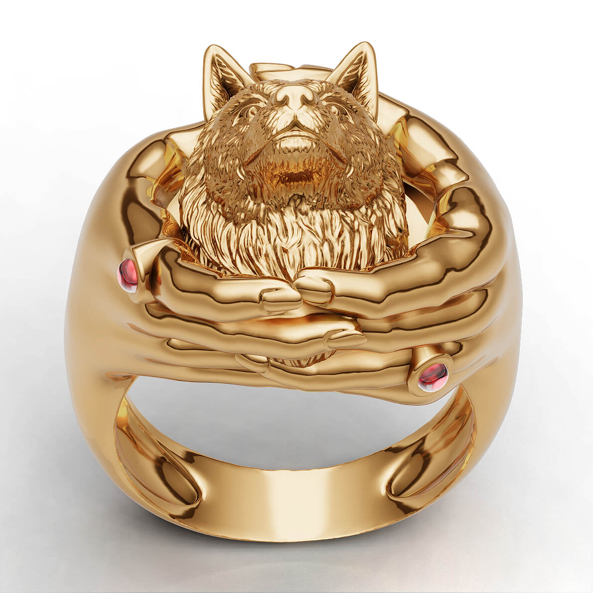 Wolf Man Ring - 3D Model by ZaraHM